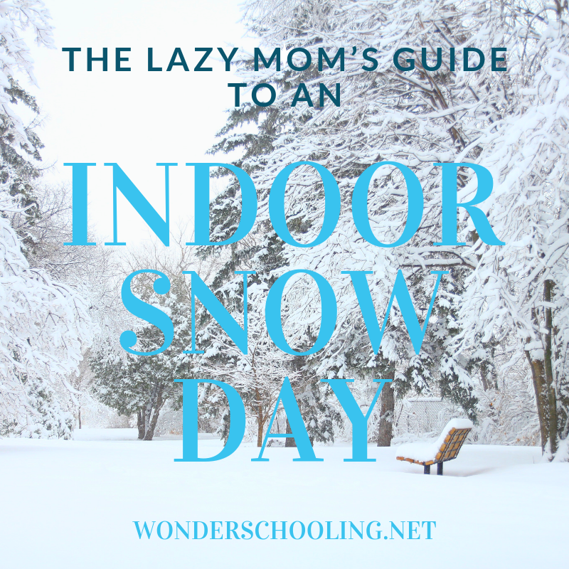 The Lazy Mom’s Guide to an Indoor Snow Day – Wonderschooling